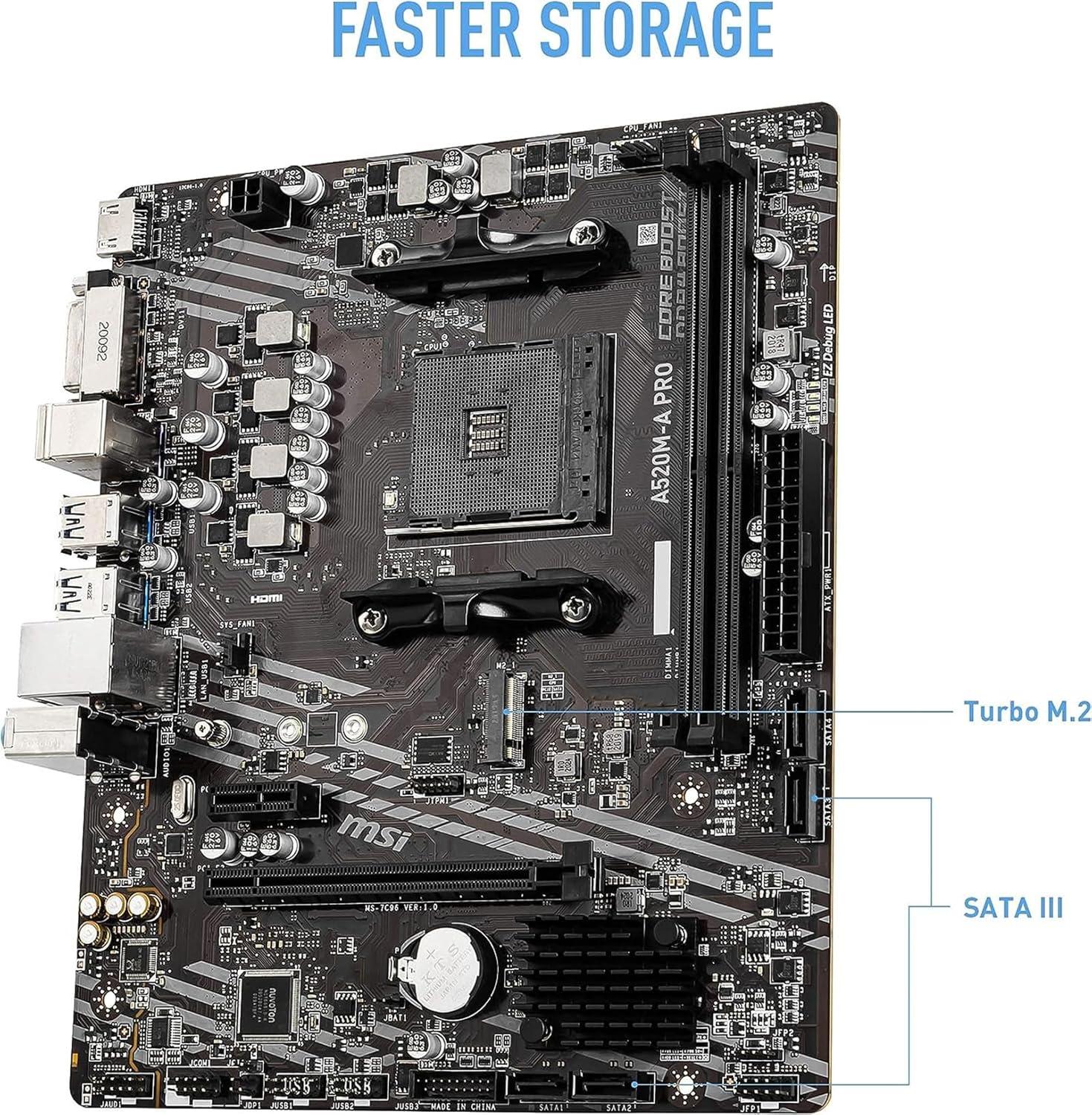 MSI A520M-A PRO – Specifications, Performance, Price History & Gallery